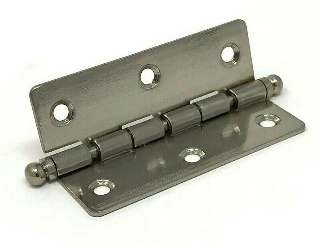 Brushed Nickel Finial Hinge 65mm X 44mm | Kitchen Cabinet Cupboard ...