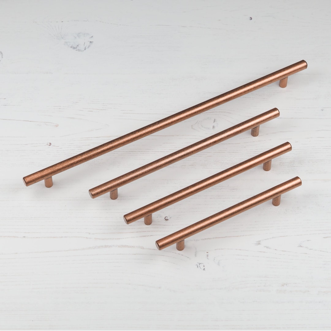 Antique Copper Kitchen Cabinet Bar Handles 128mm 160mm 192mm 320mm ...