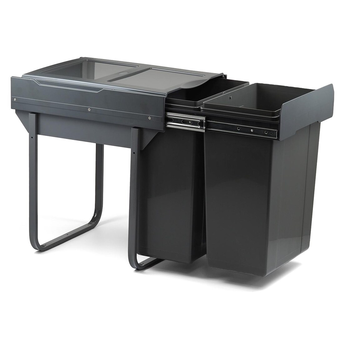 450mm Integrated Kitchen Cupboard Bin Base Mounted With Door Fixing for ...