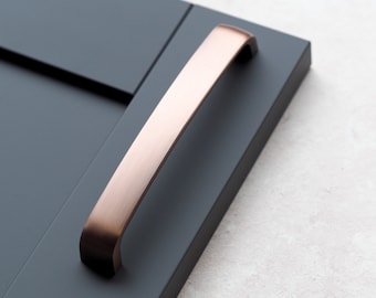 Rose Gold Cabinet Hardware, Solid Brass Cabinet Pulls, Copper Drawer ...