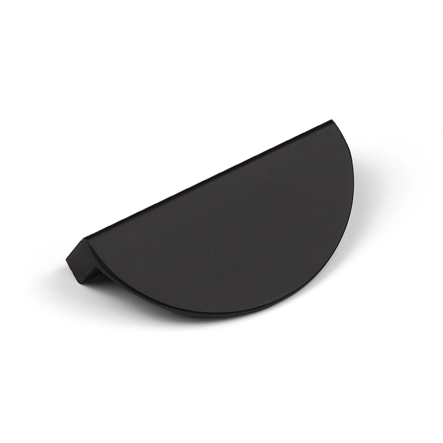 Matt Black Half Moon Kitchen Cabinet Pull Handle 64mm Fixings Brushed ...