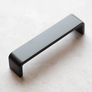 Dark Grey Titanium Kitchen Cabinet D Handles 128mm 160mm 192mm 288mm ...