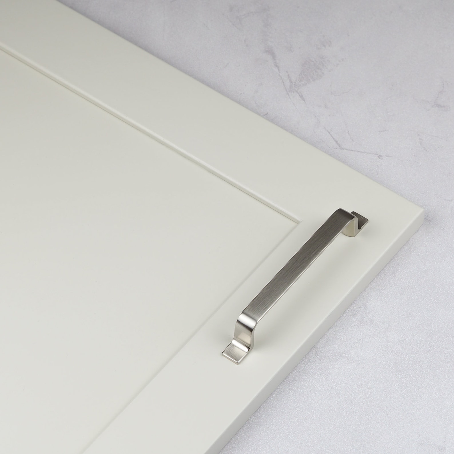 Brushed Nickel Cupboard Handle Strap Design Kitchen Cabinet Door Drawer ...