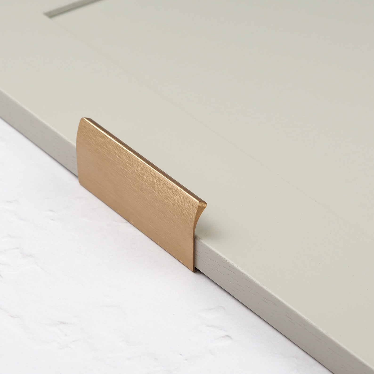 Brushed Brass Gold Profile Trim Edge Mount Lip Pulls 3 Lengths ...