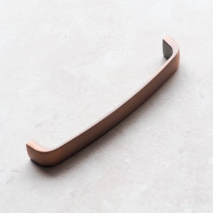 Brushed Copper Kitchen Cabinet Rounded Handle 160mm Pull Hardware ...
