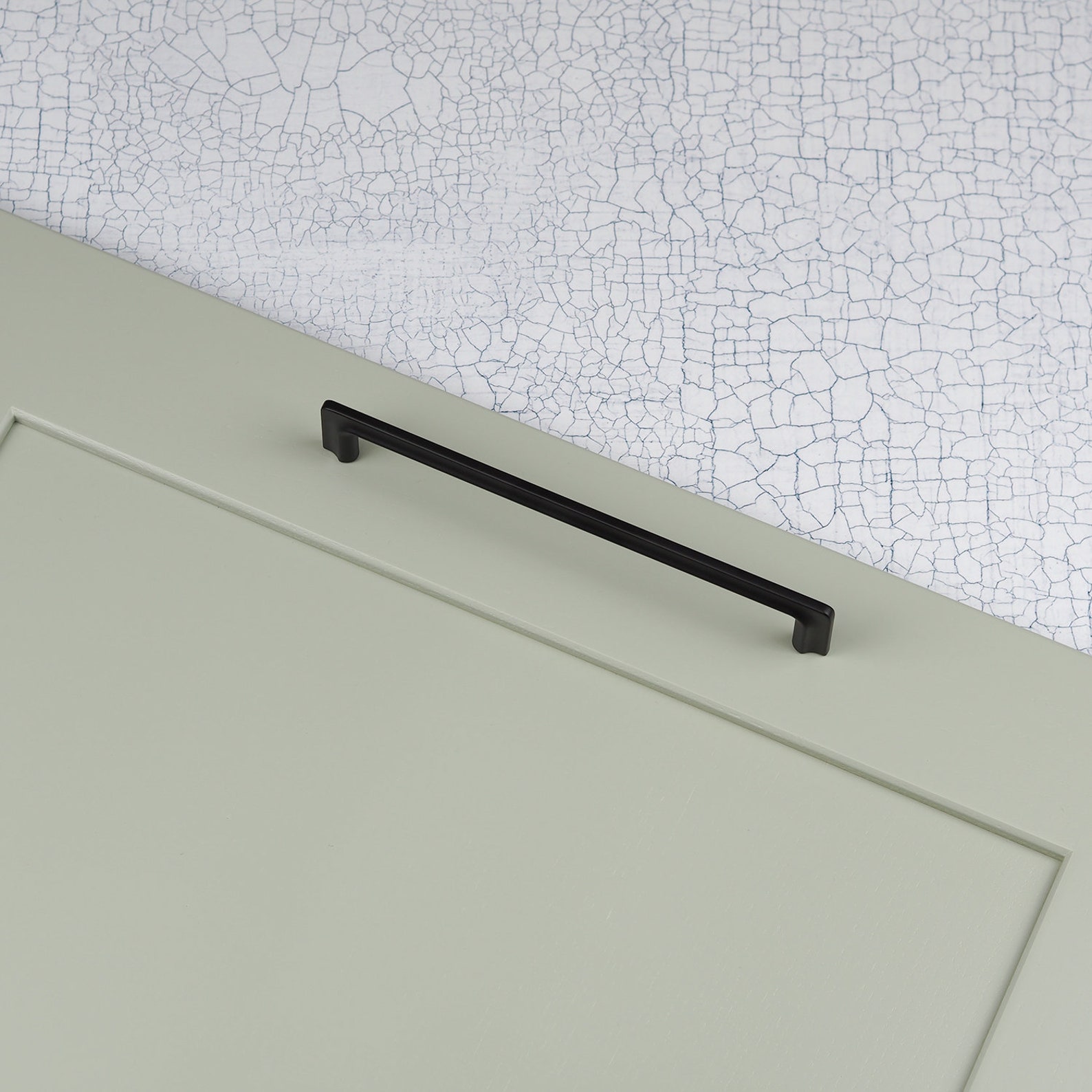 Matt Black Grooved Cupboard Handle Ribbed Texture Slim Cabinet Door ...