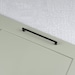 Matt Black Grooved Cupboard Handle Ribbed Texture Slim Cabinet Door ...