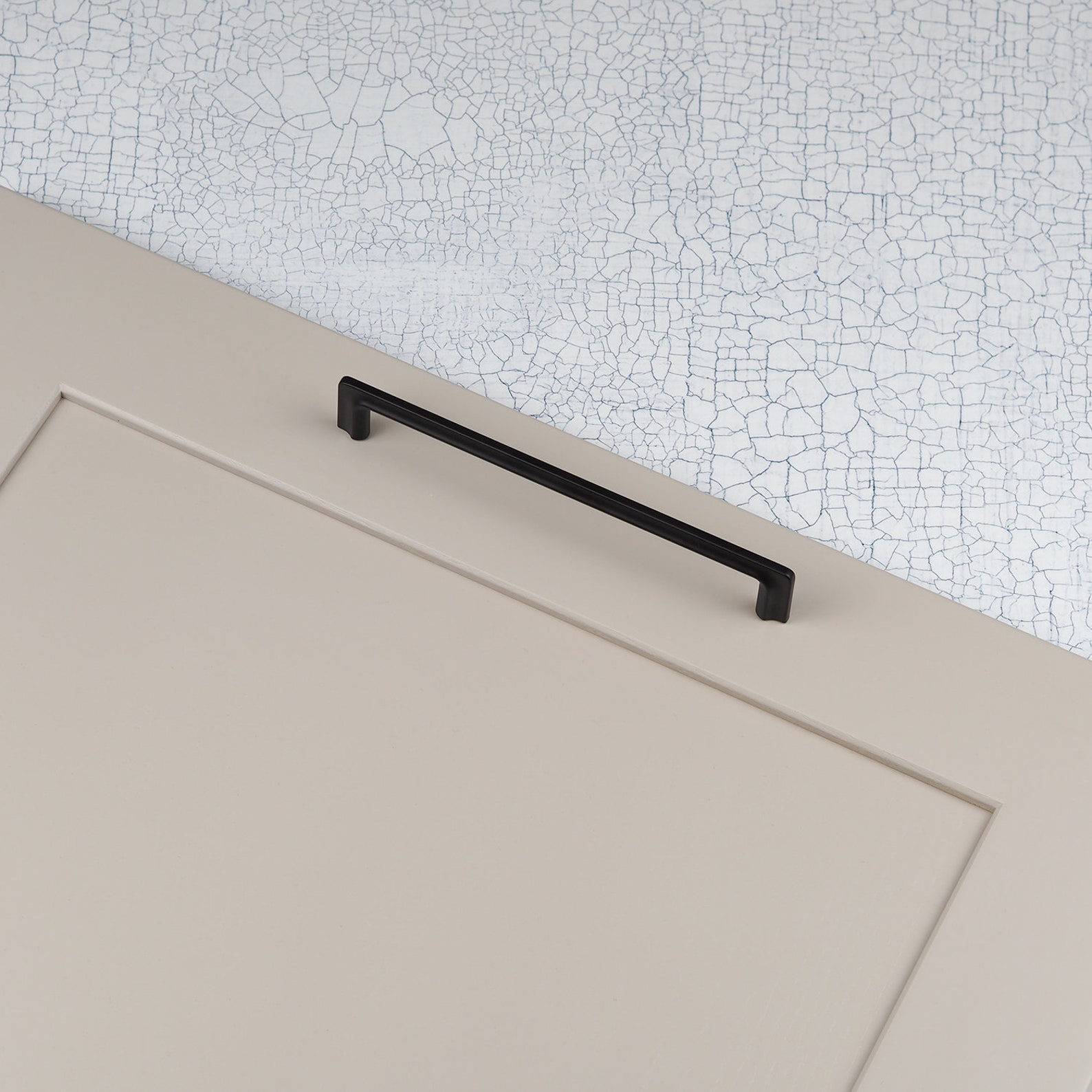 Matt Black Grooved Cupboard Handle Ribbed Texture Slim Cabinet Door ...