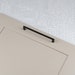 Matt Black Grooved Cupboard Handle Ribbed Texture Slim Cabinet Door ...