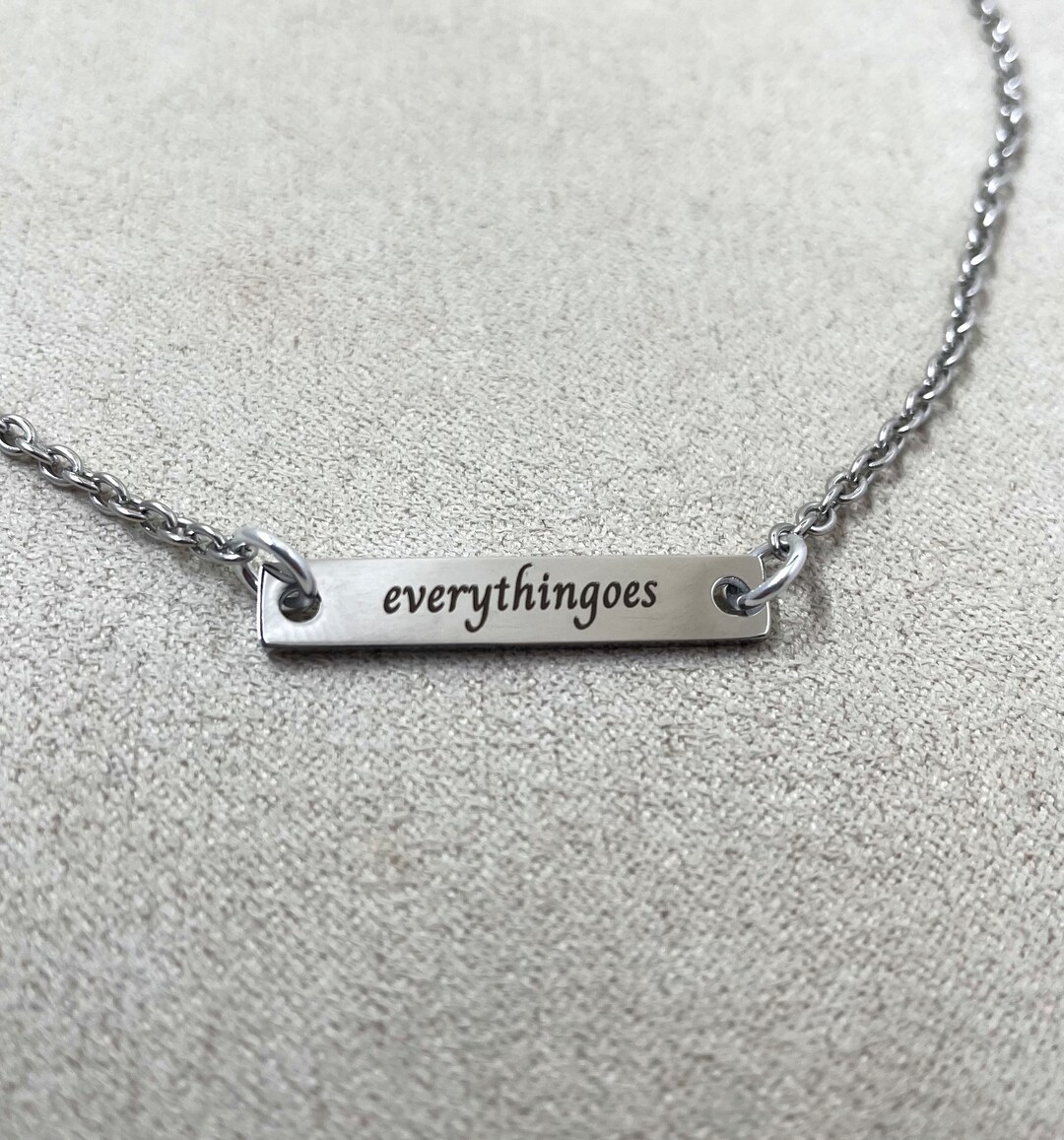 BTS RM Everythingoes Mono Charm Necklace - Etsy