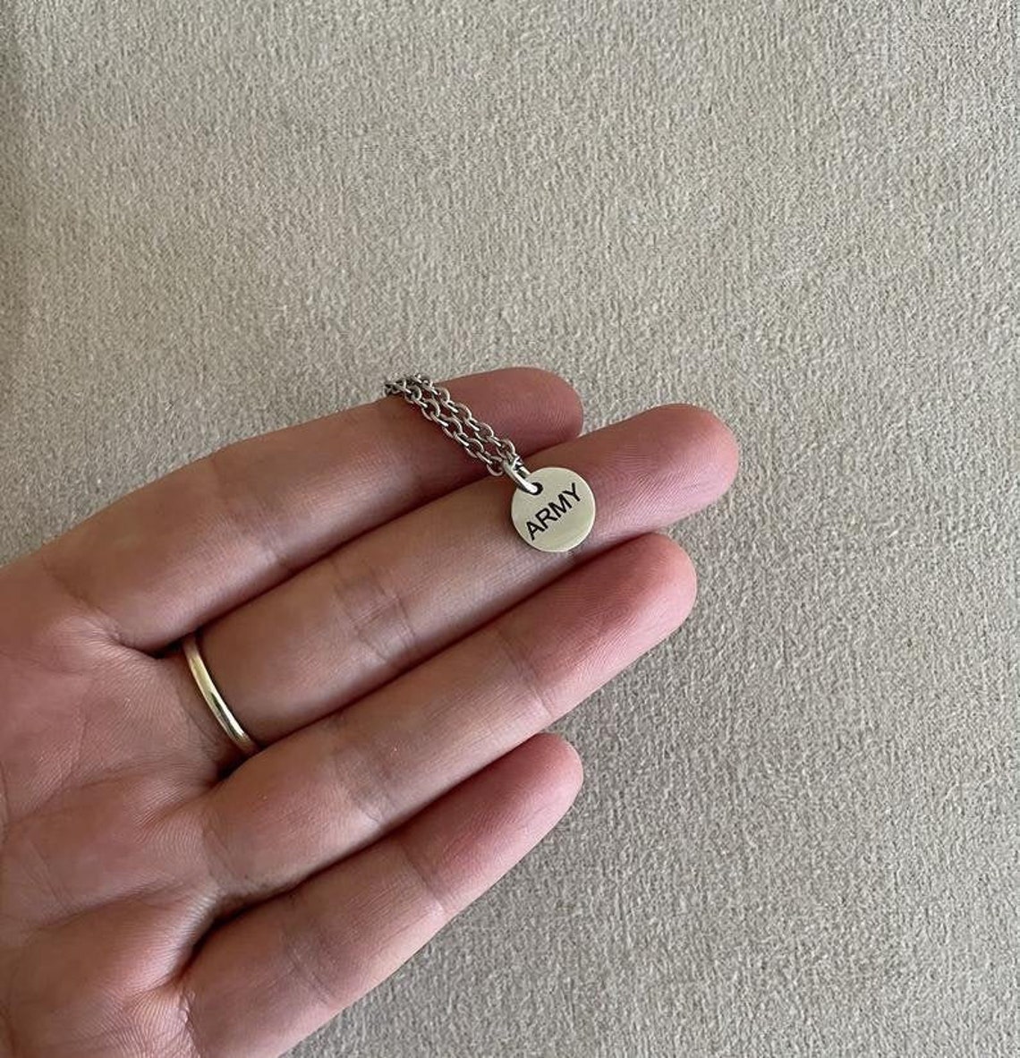 BTS Inspired Army Charm Necklace With or Without the Purple - Etsy