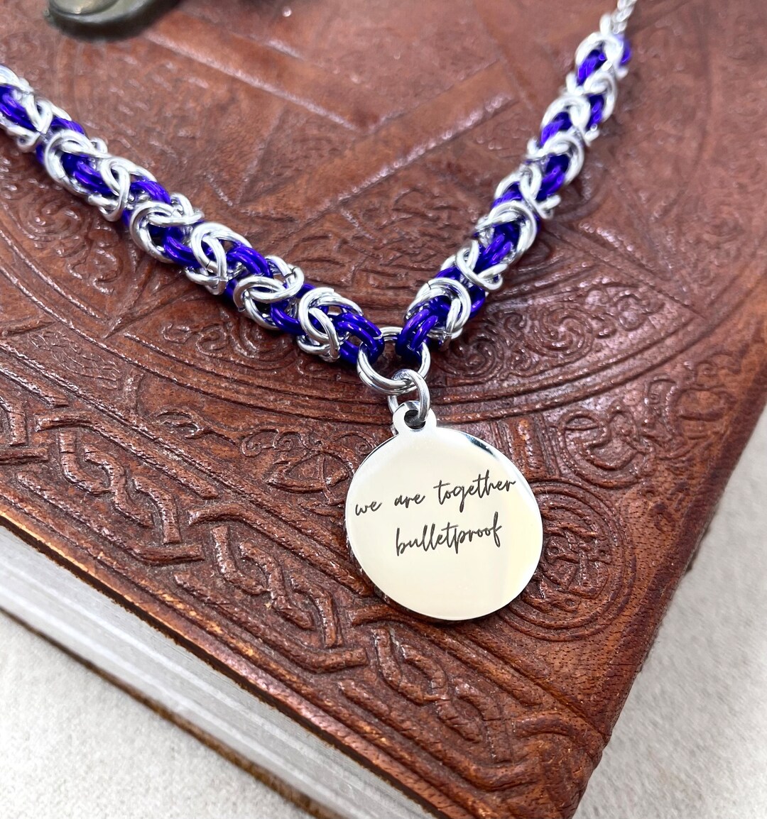 BTS We Are Bulletproof: the Eternal Lyric Charm Purple and Silver ...