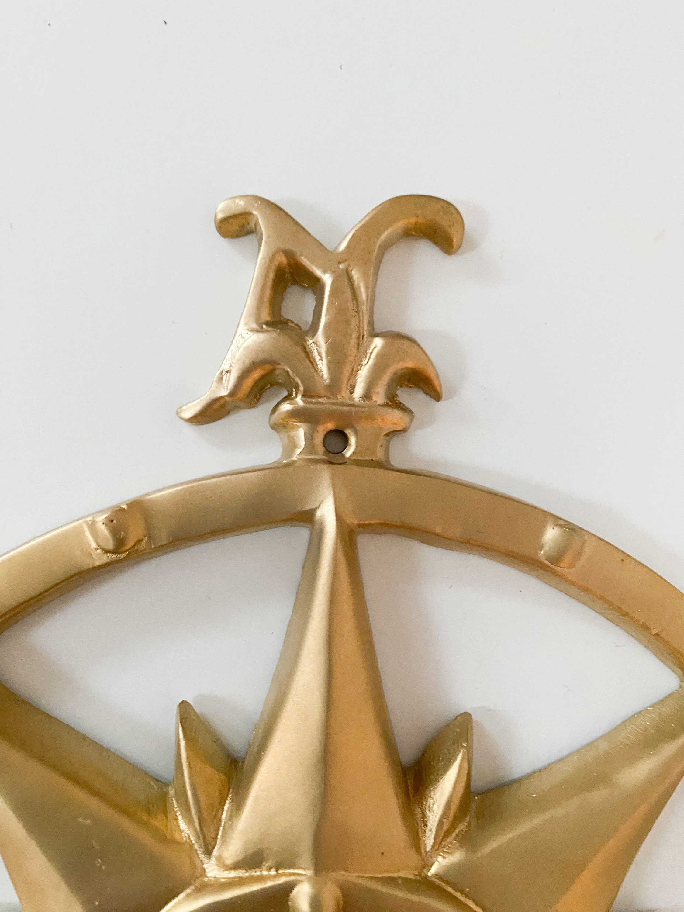 Vintage Brass Compass Rose Wall Hanging, Decor - Etsy