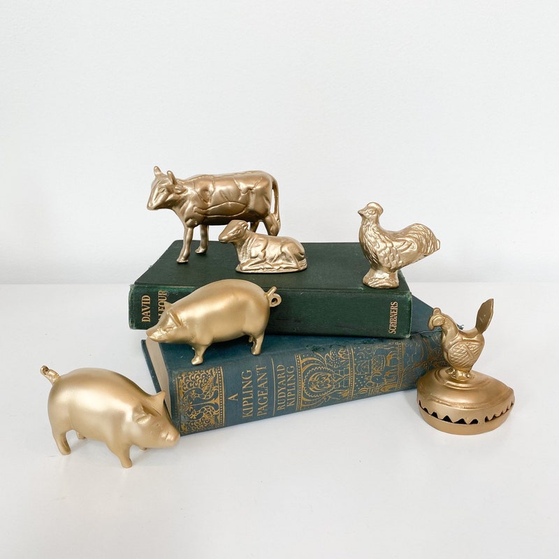 Brass Animal Figurines - Etsy
