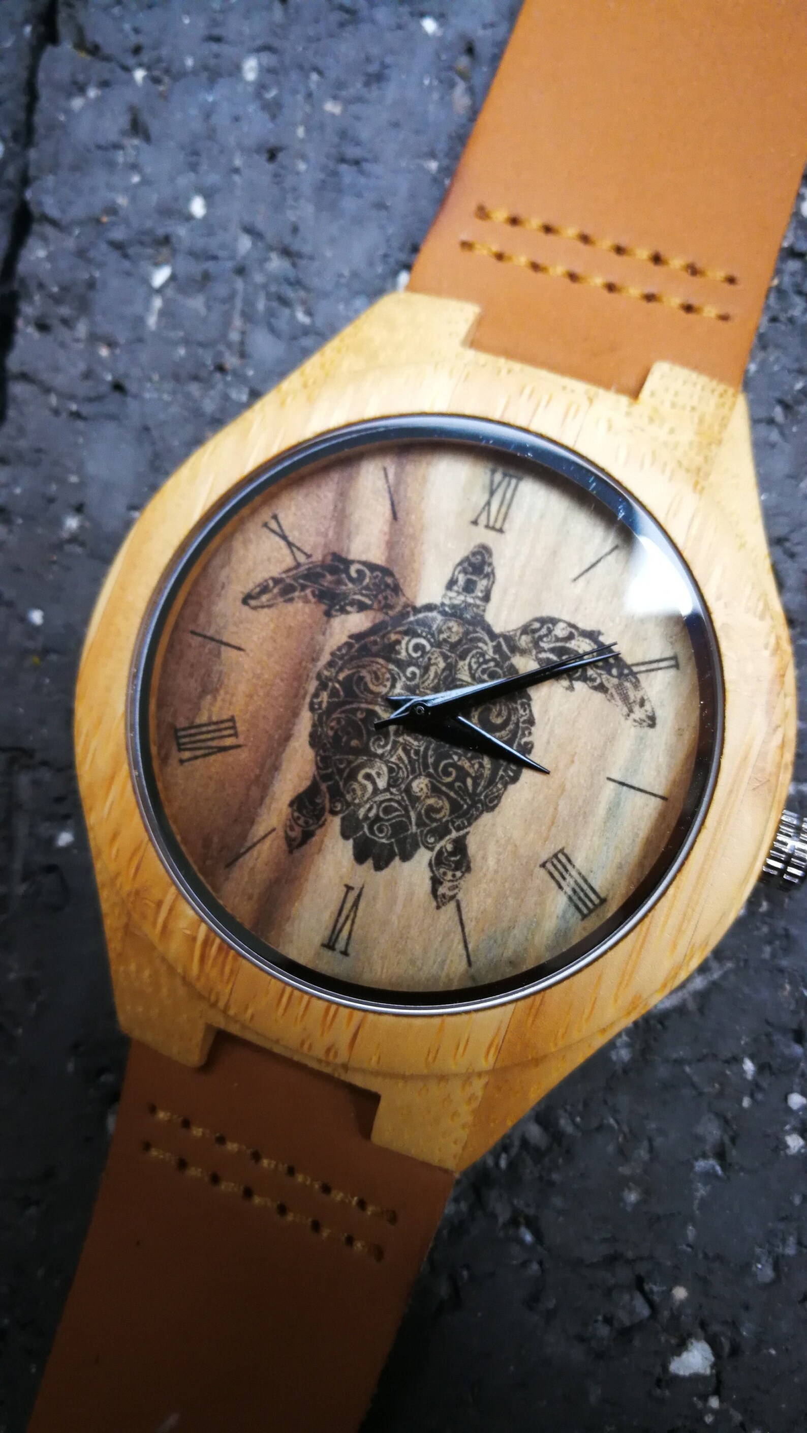 As Calm and Soothing as a Turtle Watch, Unisex Watch, Bamboo Wooden ...