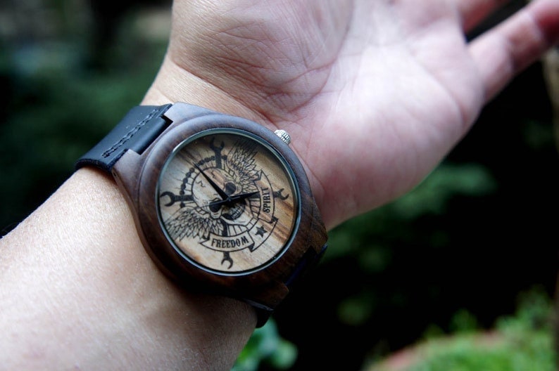 As Calm and Soothing as a Turtle Watch, Unisex Watch, Bamboo Wooden ...