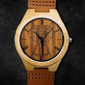Elephant Minimalist Line Pattern Watch, Tyrannosaurus Lover Watch ...