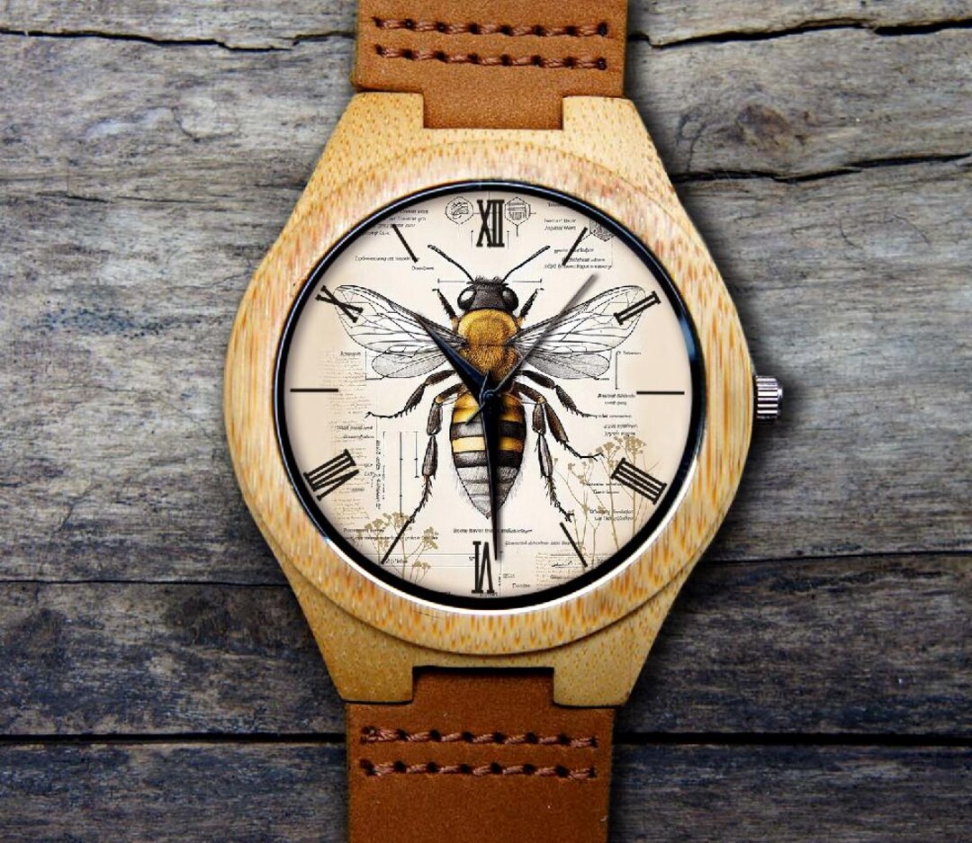 Bee Watch, Christmas Gifts, Line Structure Watch , Personalized Watches ...