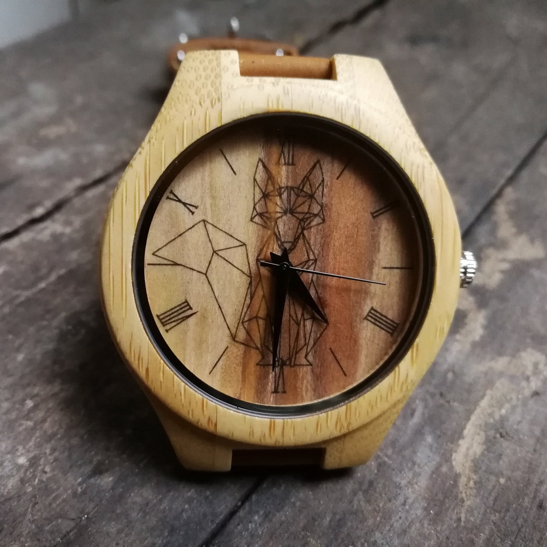 Minimalist Style Line Fox Watch, Personalized Watches, Unisex Watch ...