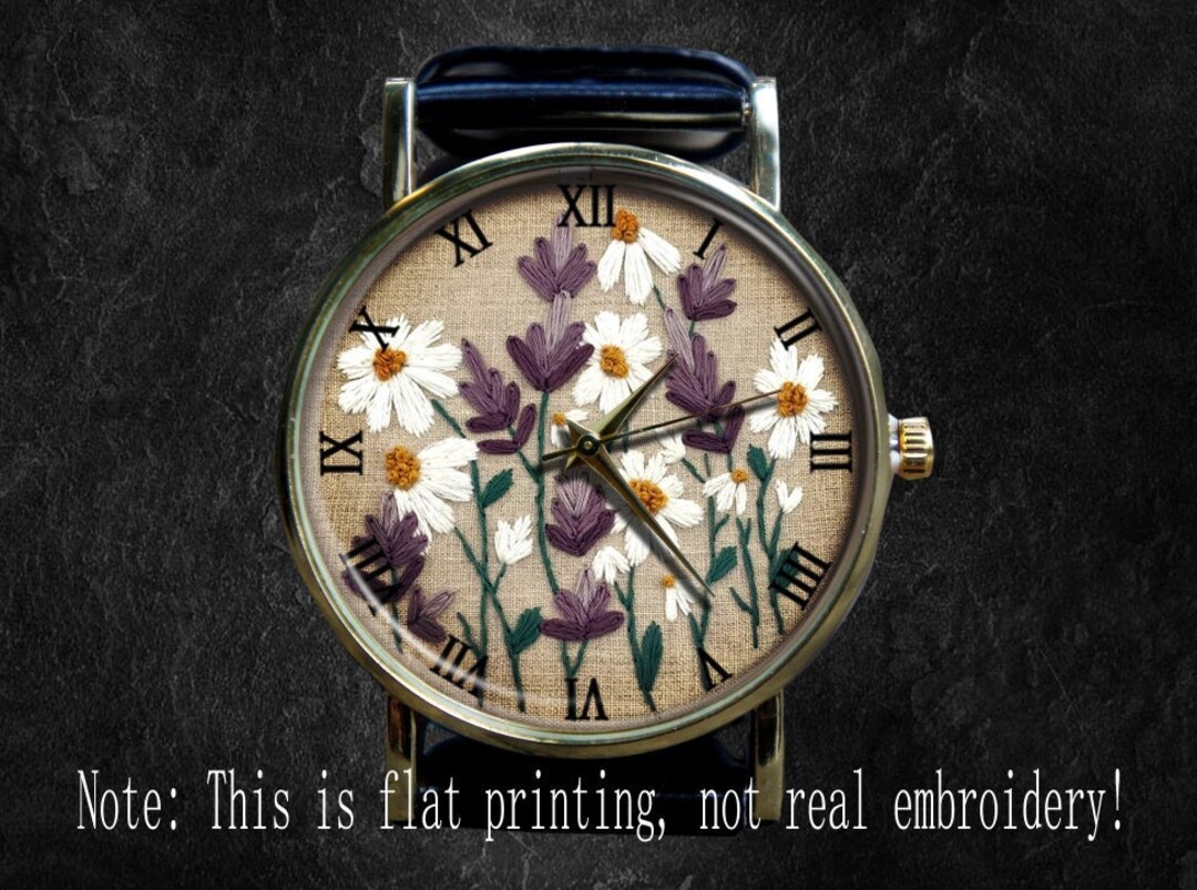 Daisy Flower Watch| Quartz Watch| Leather Watch | Ladies Watch | Mens ...