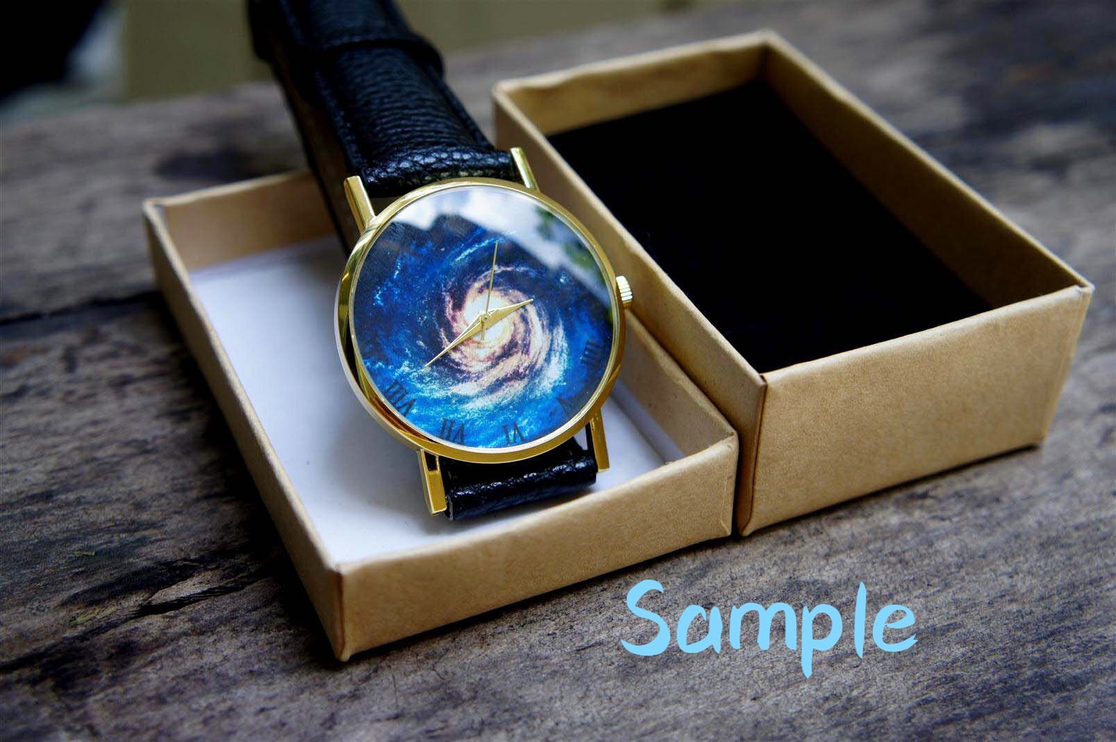 Vintage Color Wheel | Art | Leather Watch | Women's|men's Watch ...