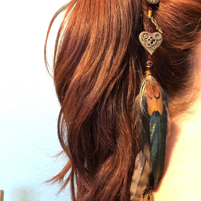 Steampunk Feather - Etsy UK
