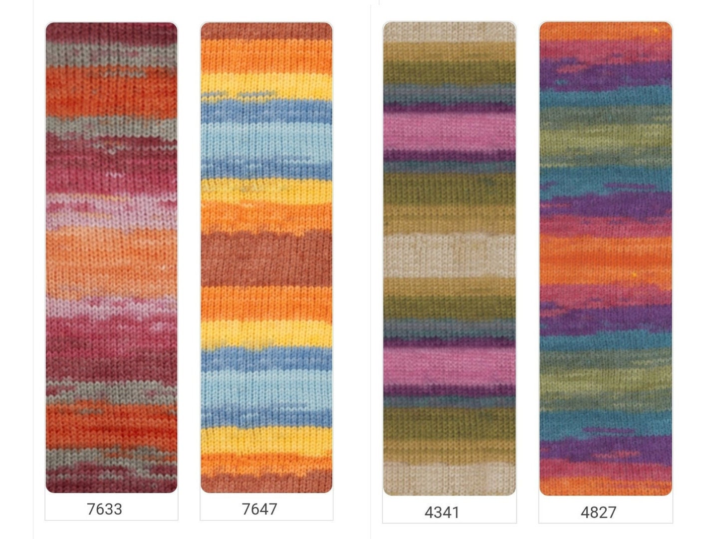 Alize Burcum Batik, Acrylic Yarn, Soft Yarns, Multicolor Yarn, Batik ...