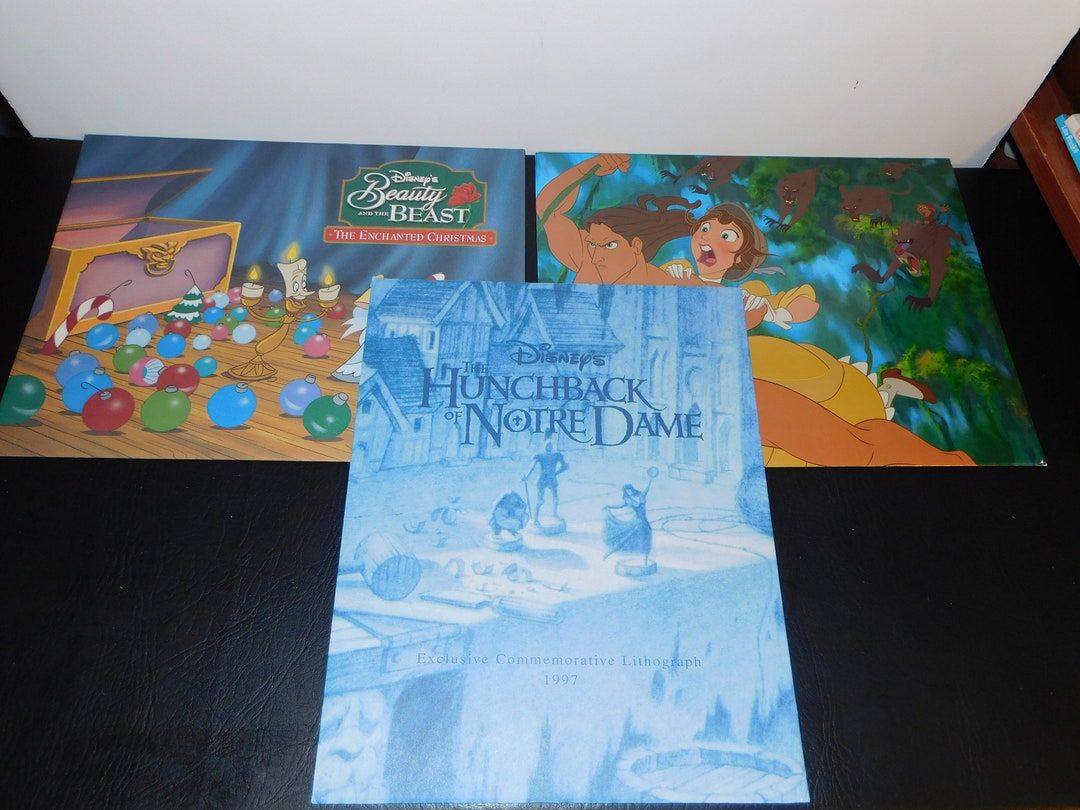 The Disney Store Beaty & the Beast Tarzan the Hunchback of - Etsy