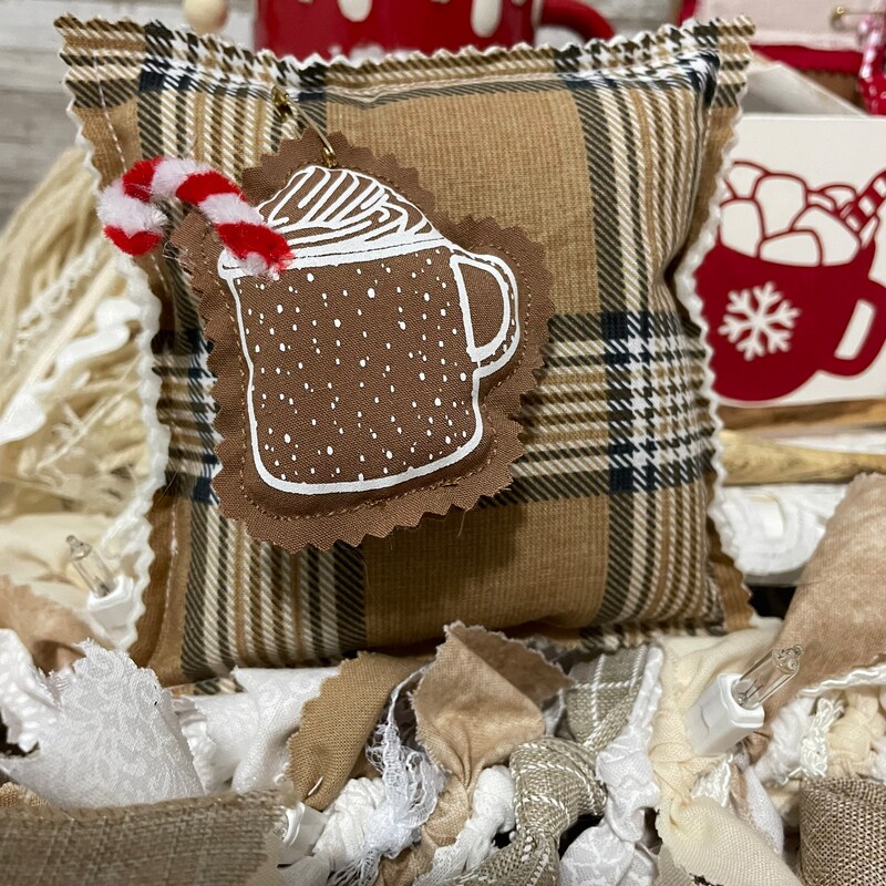 Hot Cocoa Pillow - Etsy