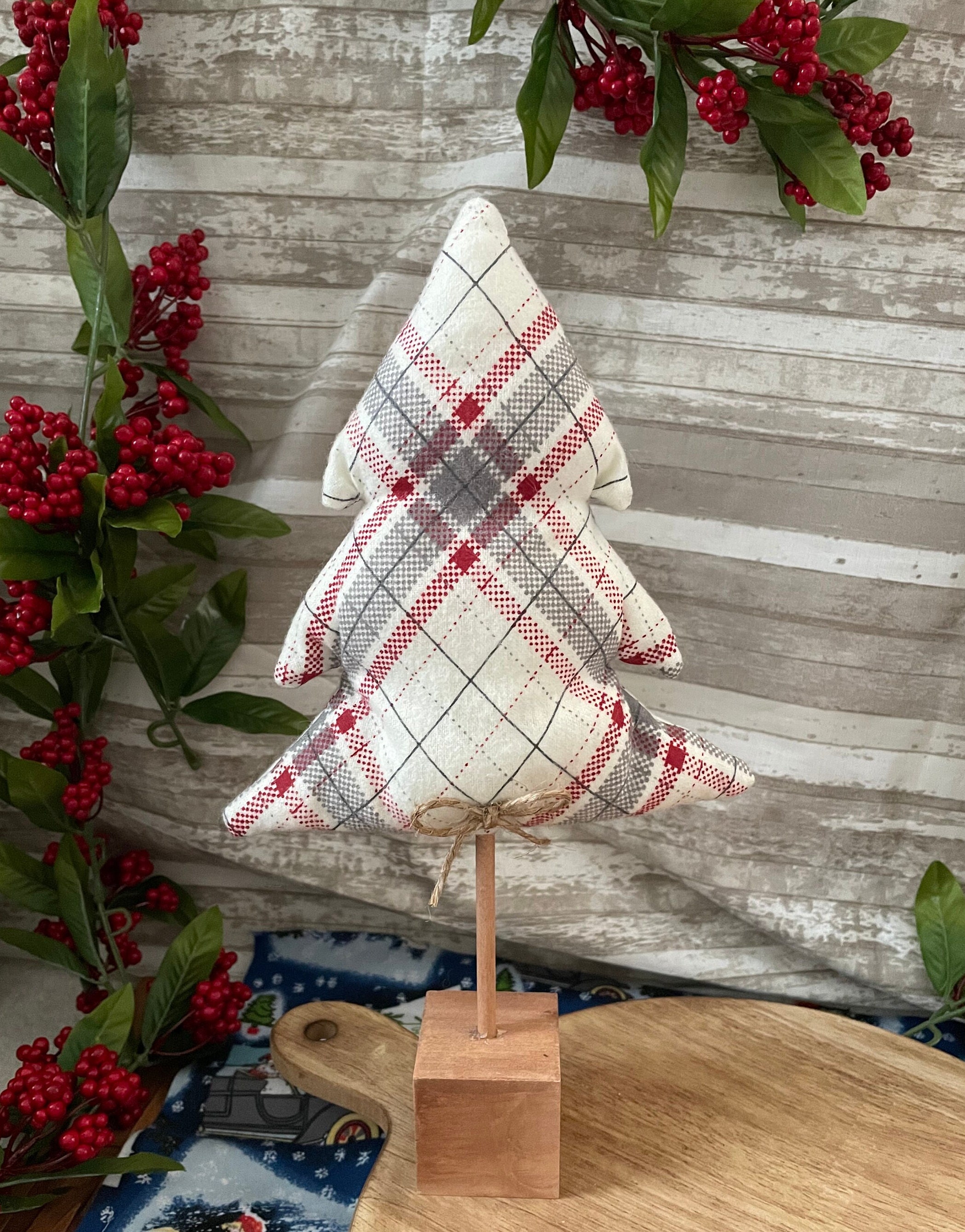 Stuffed Fabric Christmas Trees/holiday Decor/christmas - Etsy