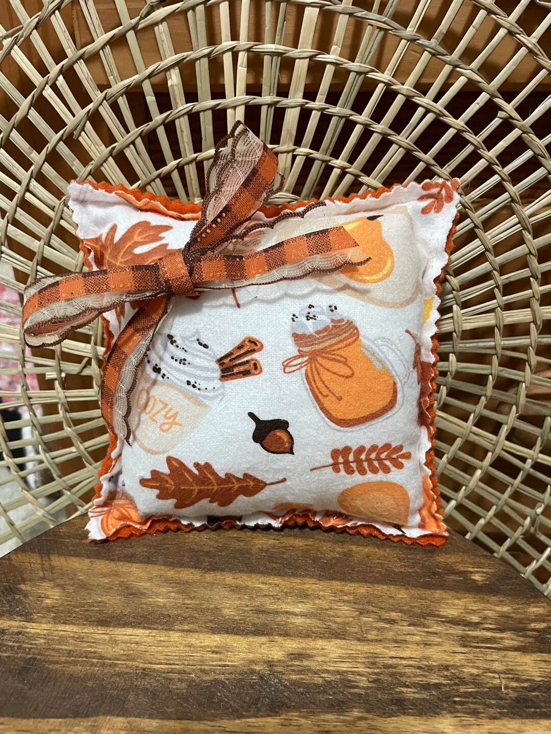 Fall Pillow/fall Theme/plushie/ Fall Tiered Tray/autumn Mini Pillow ...