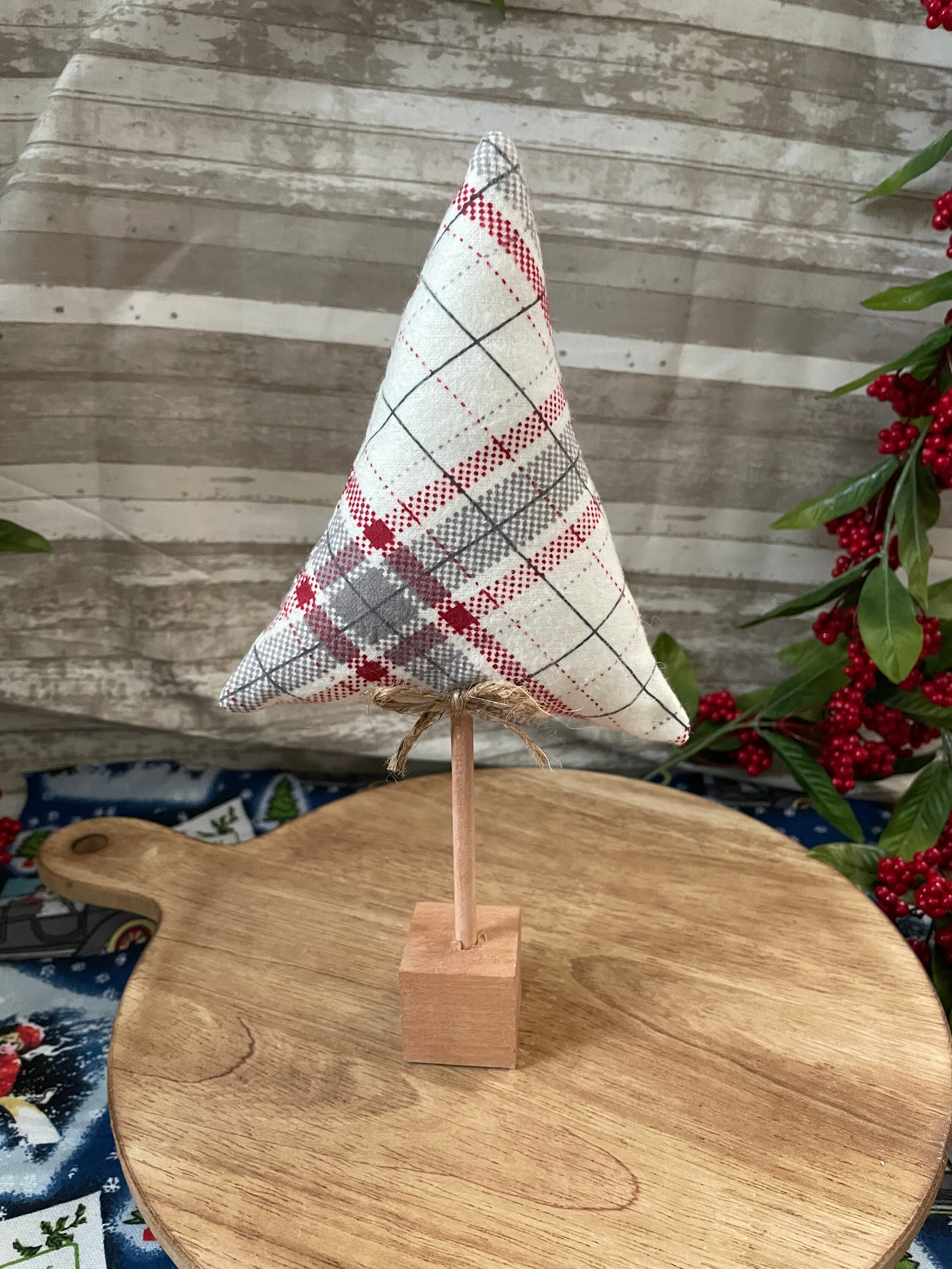 Stuffed Fabric Christmas Trees/holiday Decor/christmas - Etsy