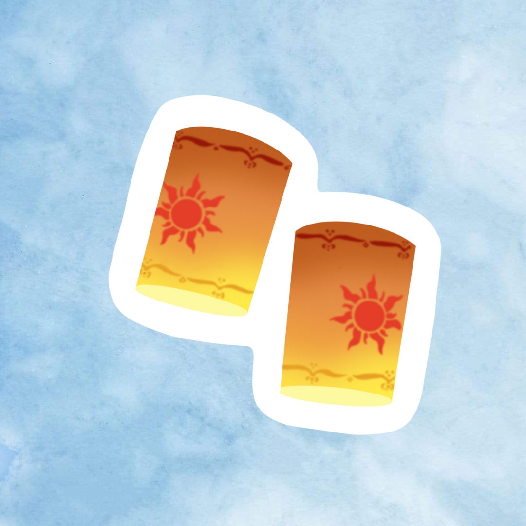 Tangled Lanterns Sticker Disney, Tangled, Rapunzel, Flynn Rider, Disney ...