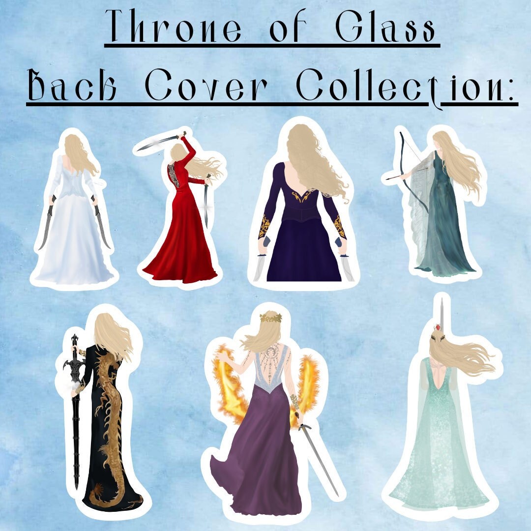 Throne of Glass Back Covers Collection | Tog, Tog Stickers, Com, Hof ...