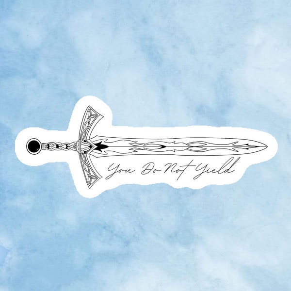 Throne of Glass Sticker Sword - Etsy