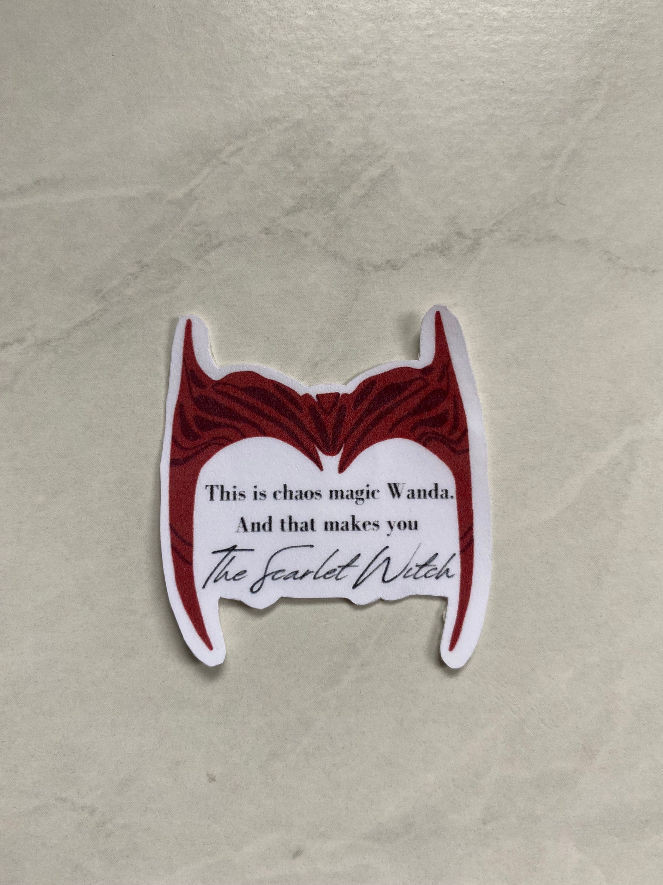 The Scarlet Witch Sticker Wanda Maximoff Wandavison Wanda - Etsy