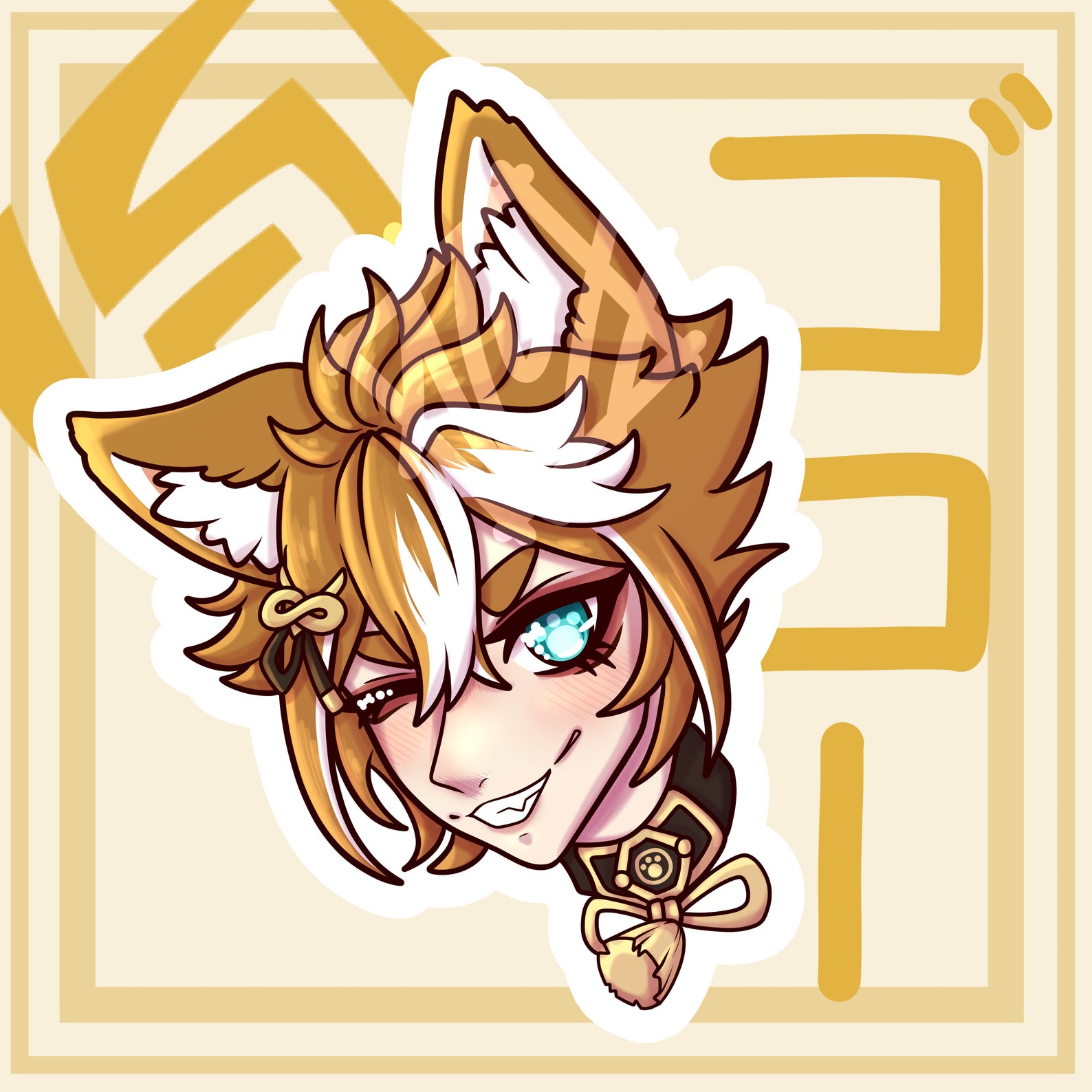 Genshin Gorou Stickers - Etsy