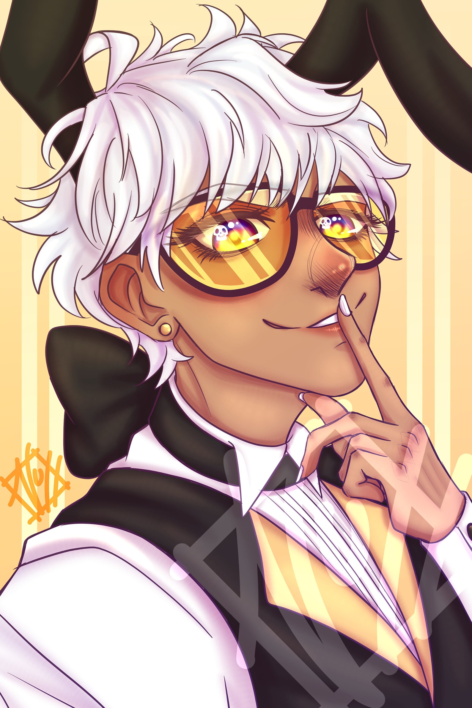 Bunny Mammon Postcard Print - Etsy