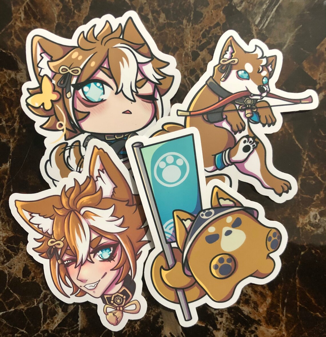 Genshin Gorou Stickers - Etsy