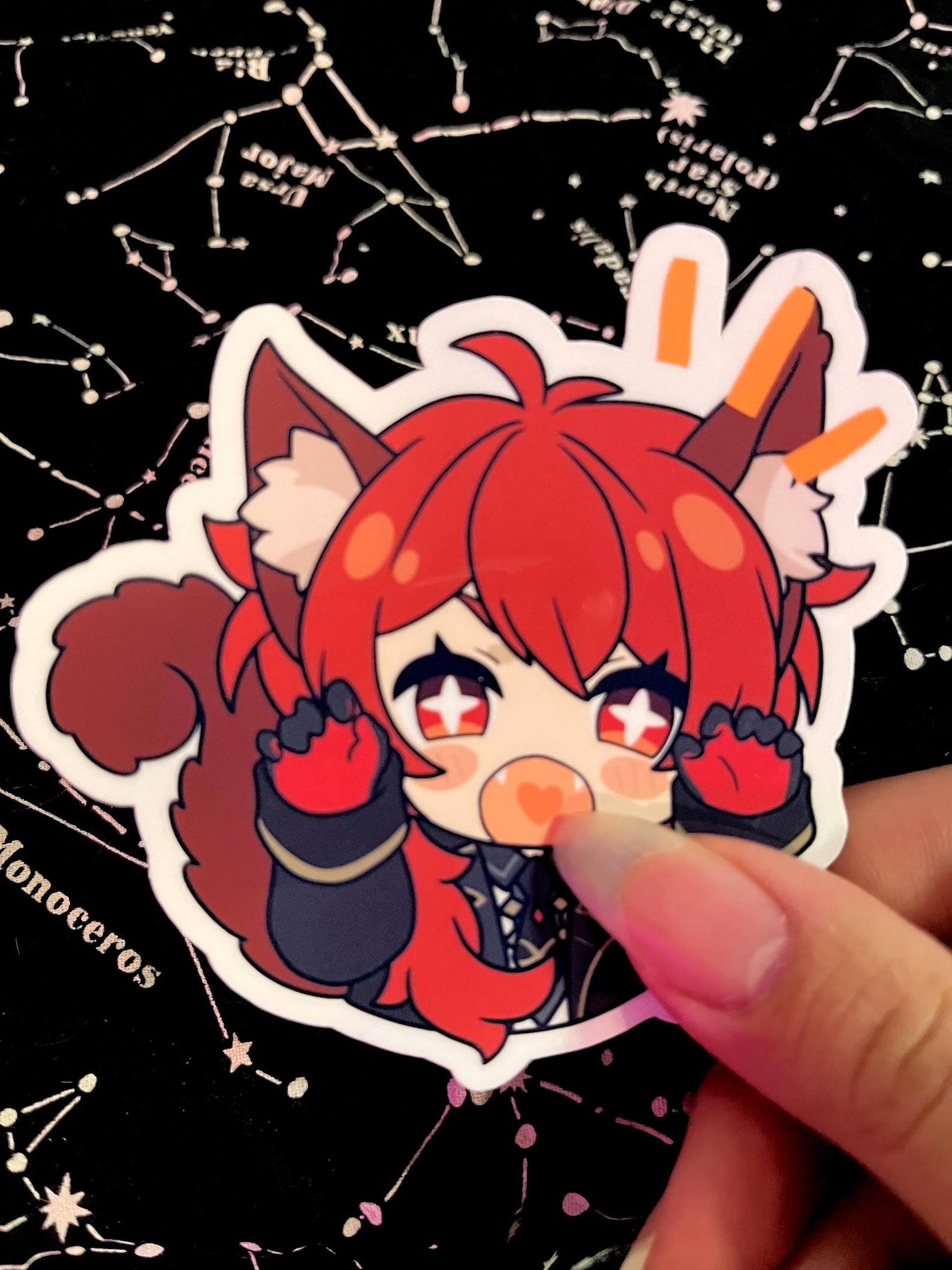 Genshin Diluc Emote Stickers - Etsy