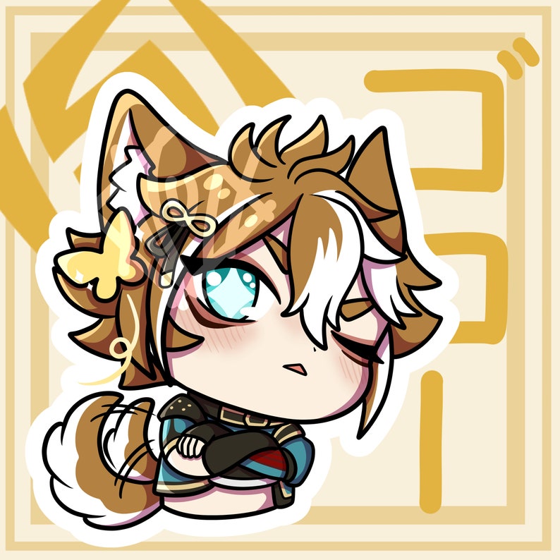 Genshin Gorou Stickers - Etsy