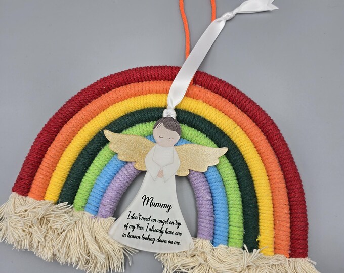 Personalised Memorial Angel Christmas Tree Decoration Perfect Way to ...