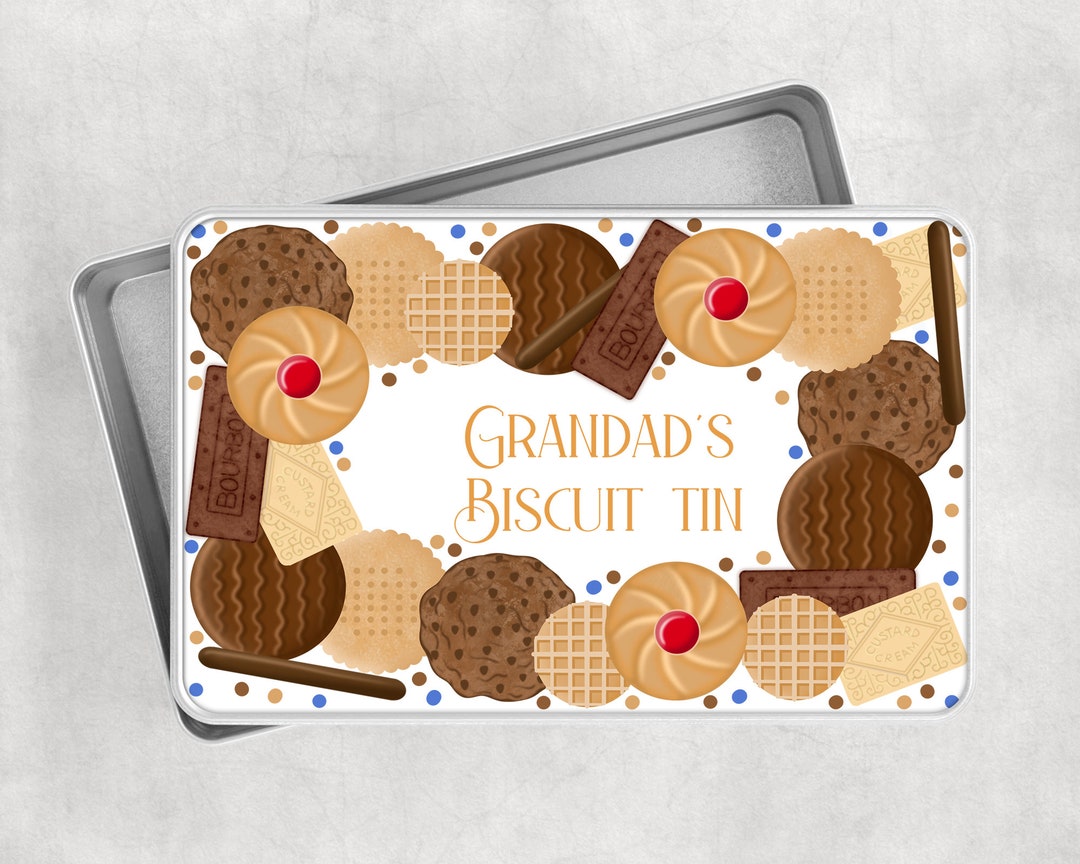 Personalised Biscuit Tin Tea & Biscuit Break Time British - Etsy UK