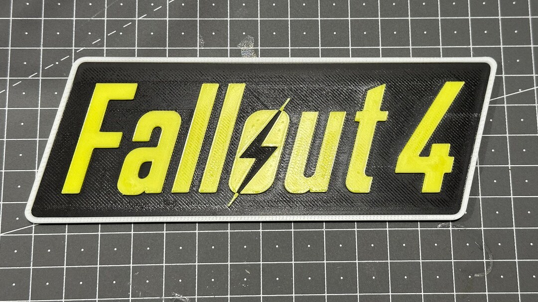 Fallout 4 Logo - 3D Printed Sign - Etsy UK