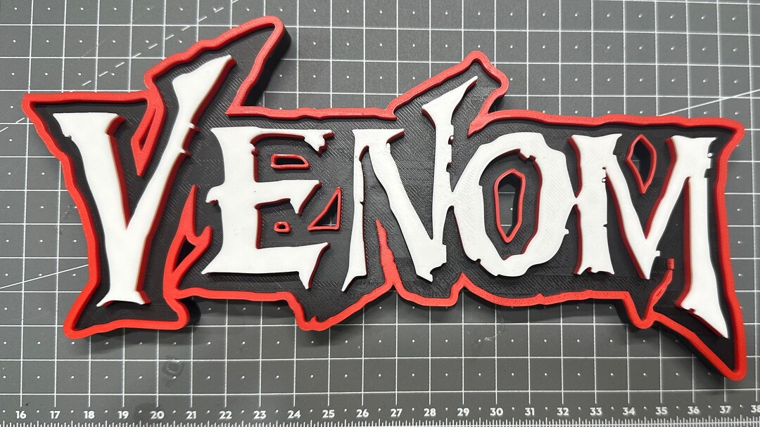 Venom Logo Sign 3D Printed Sign Stand - Etsy UK