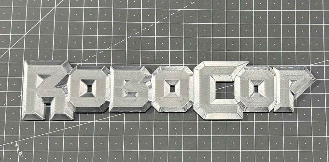 Robocop Logo 3D Printed Sign Stand - Etsy