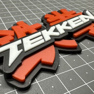 Tekken Logo - 3D Printed Sign Stand - Etsy UK