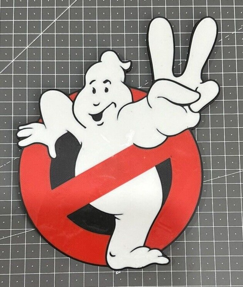 Ghostbusters 2 Logo - 3D Printed Sign Stand - Etsy UK
