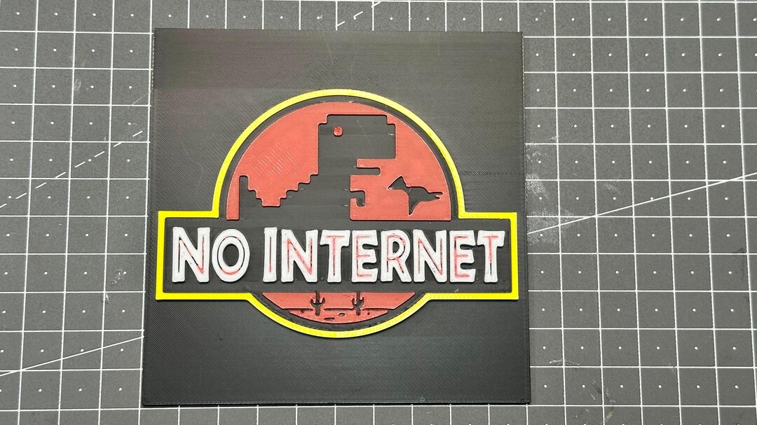 No Internet Google Logo 3D Printed Sign - Etsy UK