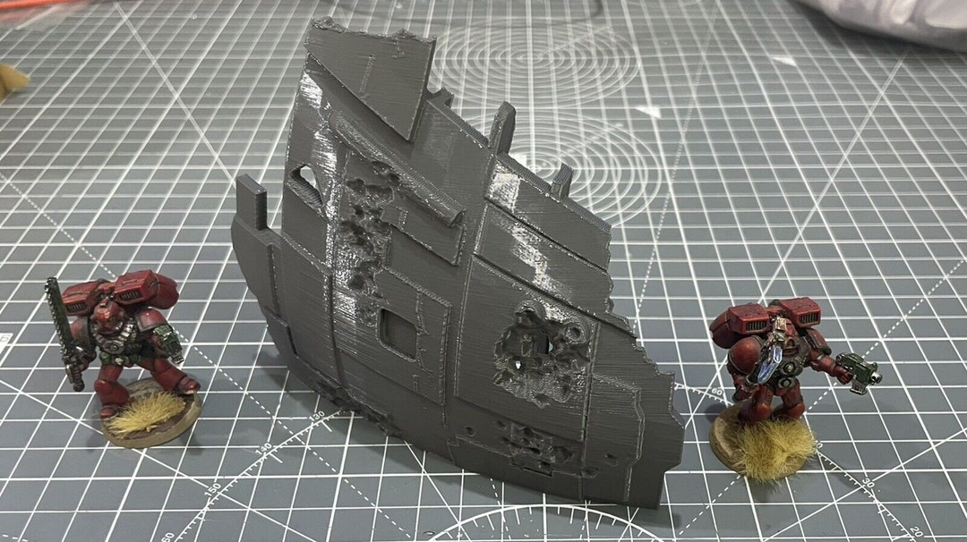 Ship Wreck Terrain 28mm Scenery Compatible Warhammer 40k Legion 3D ...
